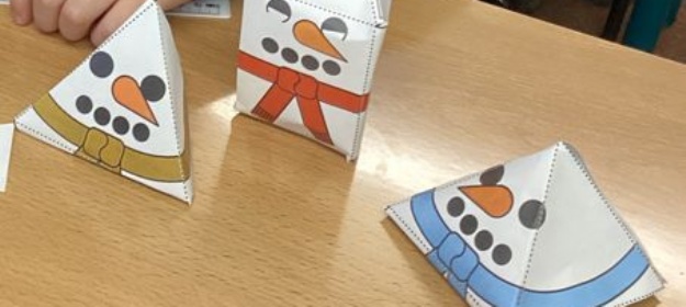 Tuition Medical Behaviour Support Service - Christmas 3D Shapes