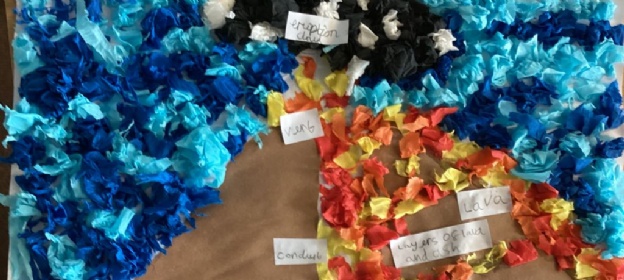 Tuition Medical Behaviour Support Service - Volcano collage